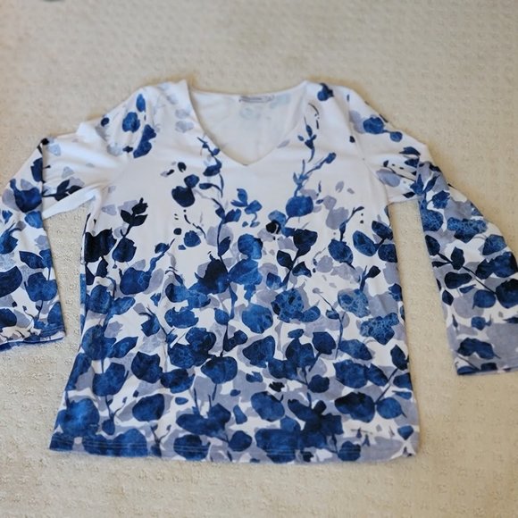 Miss Look | Tops | Womens Xl Knit Print Top | Poshmark